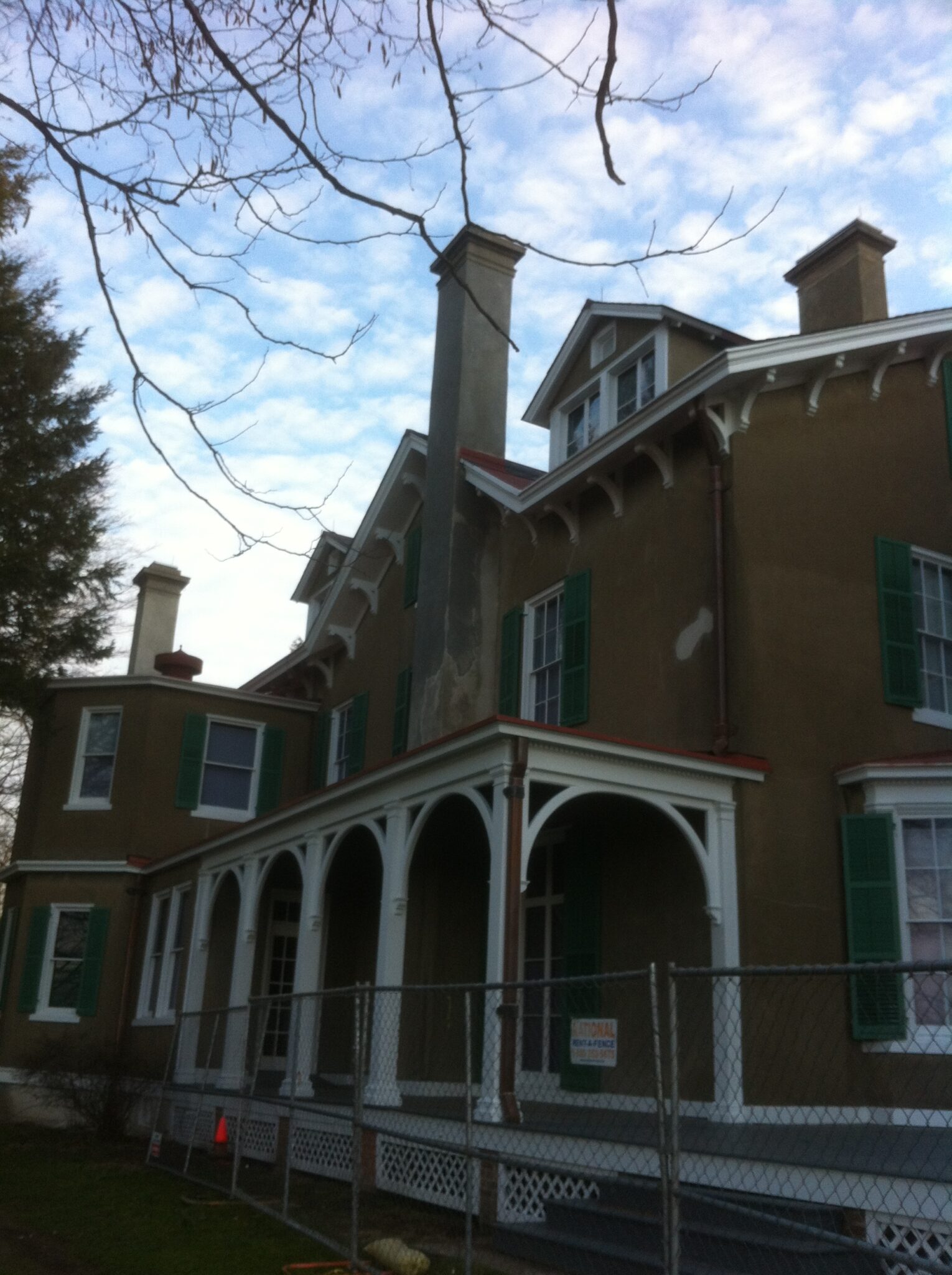 FDR Mansion Chimney Restoration Project - Anderson Masonry